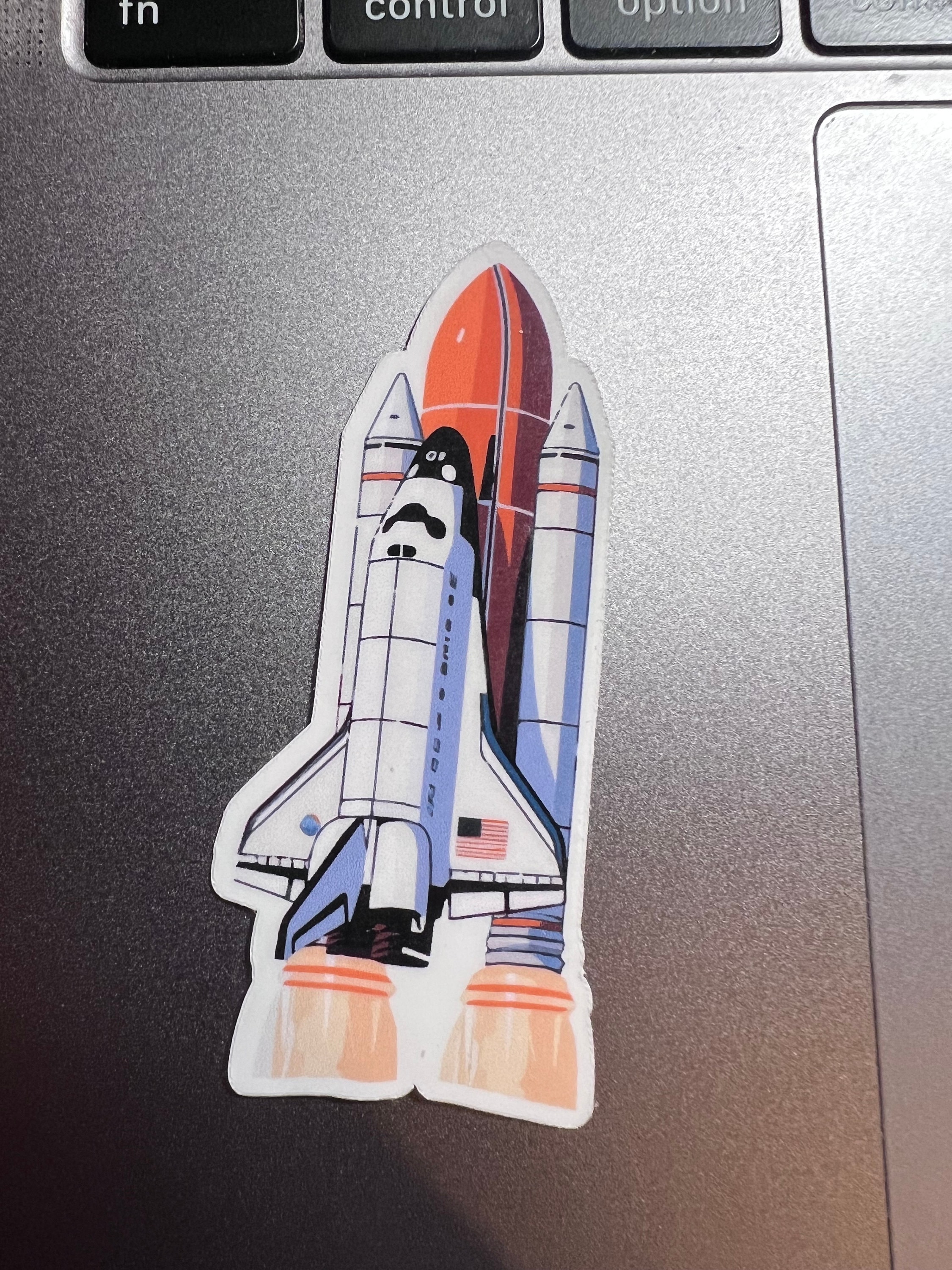 Space Shuttle Sticker Space Shuttle Launch Sticker Space Theme Retro ...