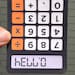 Upside-down Calculator Sticker Saying "hello" | Retro Calculator | Math ...