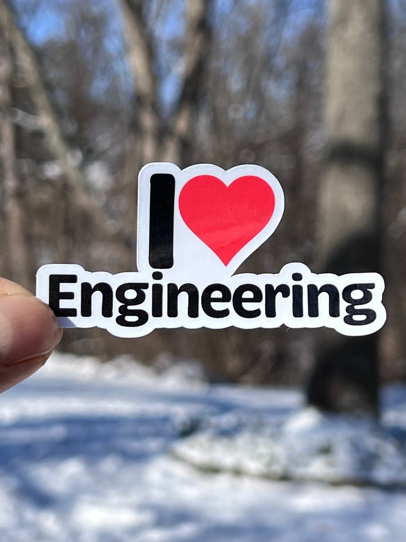 I Heart Engineering Vinyl Sticker: Water Bottle Stickers - Etsy