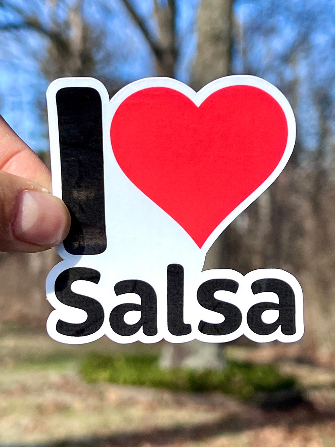 I Love Salsa Sticker | I Heart Salsa Dancing Decal | Waterproof Vinyl Sticker | Salsa Dancing ...