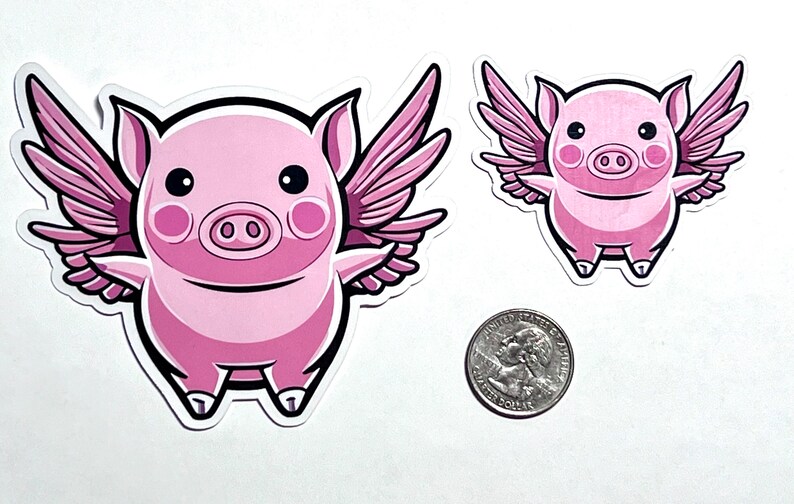 Flying Pig Sticker: Cincinnati Marathon Vinyl Sticker - Etsy