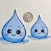 Cute Water Drop Sticker | Splashing Raindrop Kawaii Design | Fun Kids ...