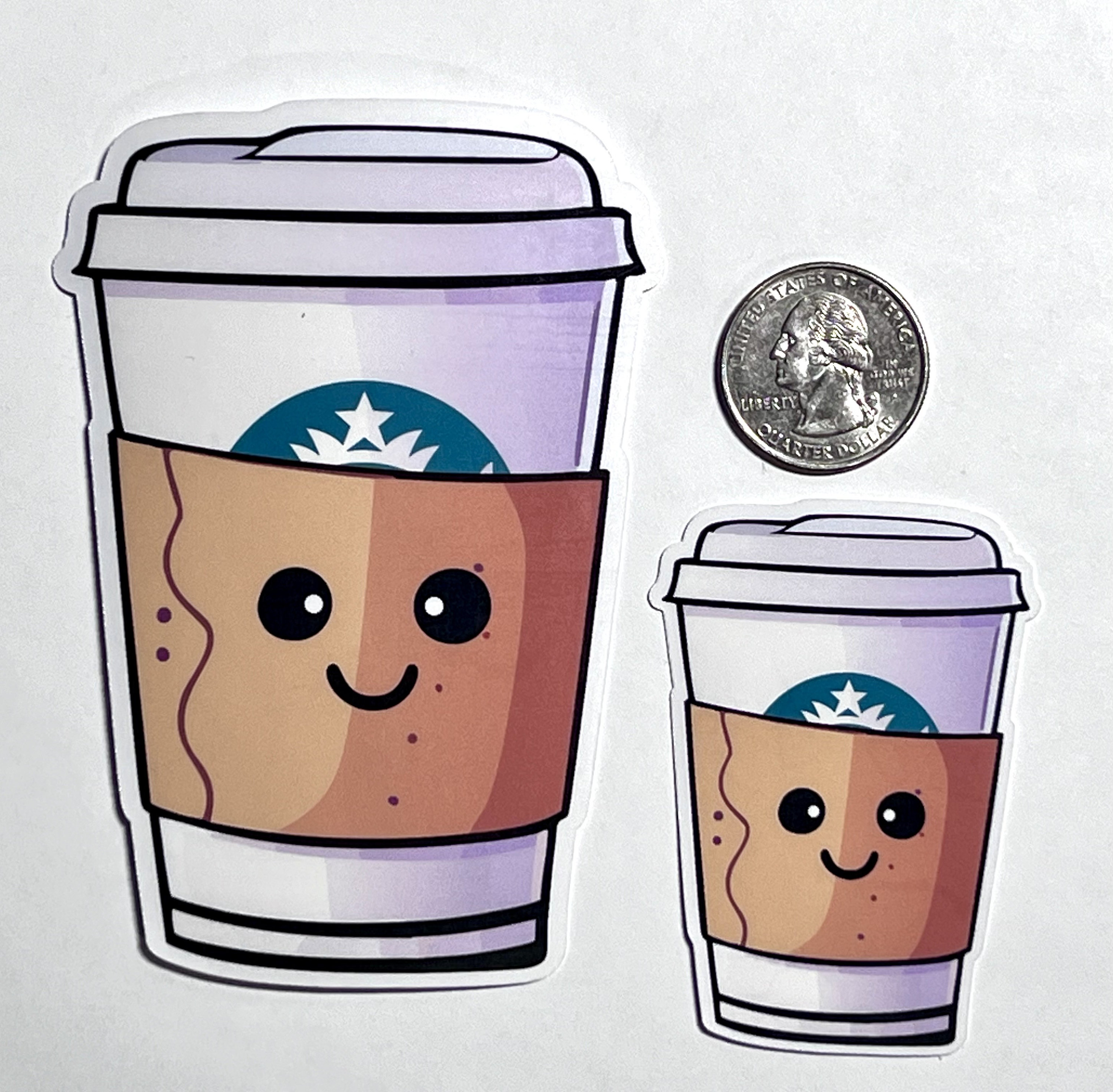 Coffee to Go Sticker Paper Coffee Cup Decal Waterproof Vinyl Sticker ...