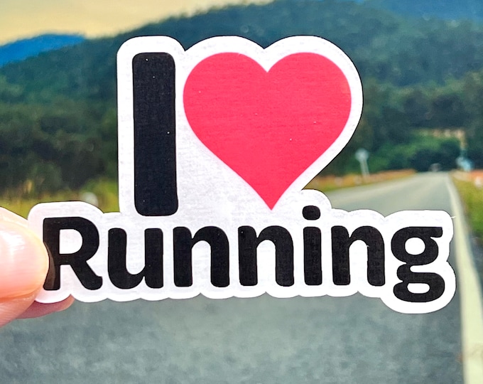Running Sticker, Run Sticker, Vinyl Sticker, Water Bottle Sticker ...