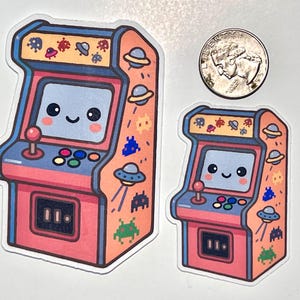 Retro Arcade Machine Sticker: 80s Video Game Waterproof Vinyl Sticker ...