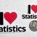 I Love Statistics Sticker | I Heart Statistics Vinyl Sticker | Water ...