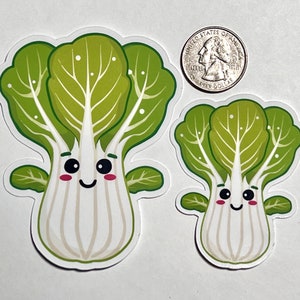Cute Bok Choy Sticker | Chinese Vegetable Kawaii Design | Fun Kids ...