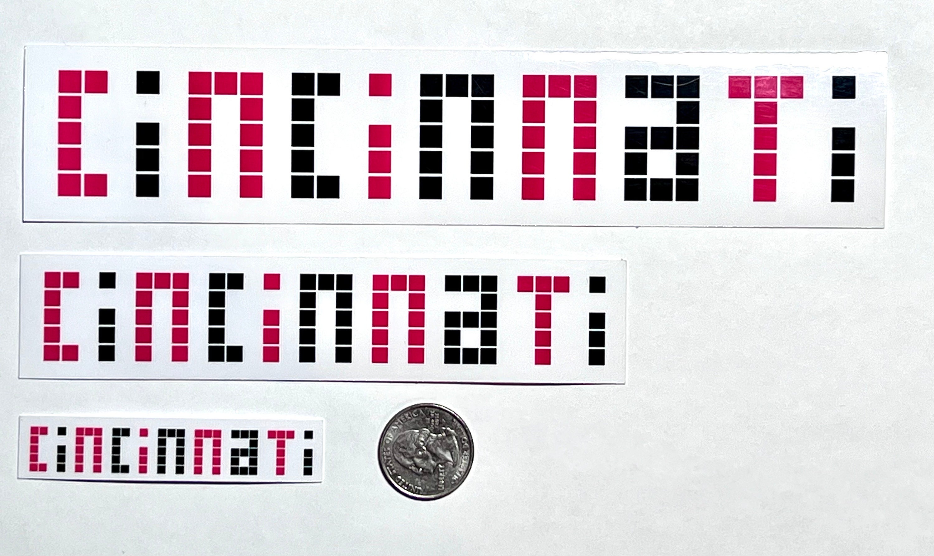 Cincinnati Sign Vinyl Sticker Red and Black Cincinnati Reds - Etsy