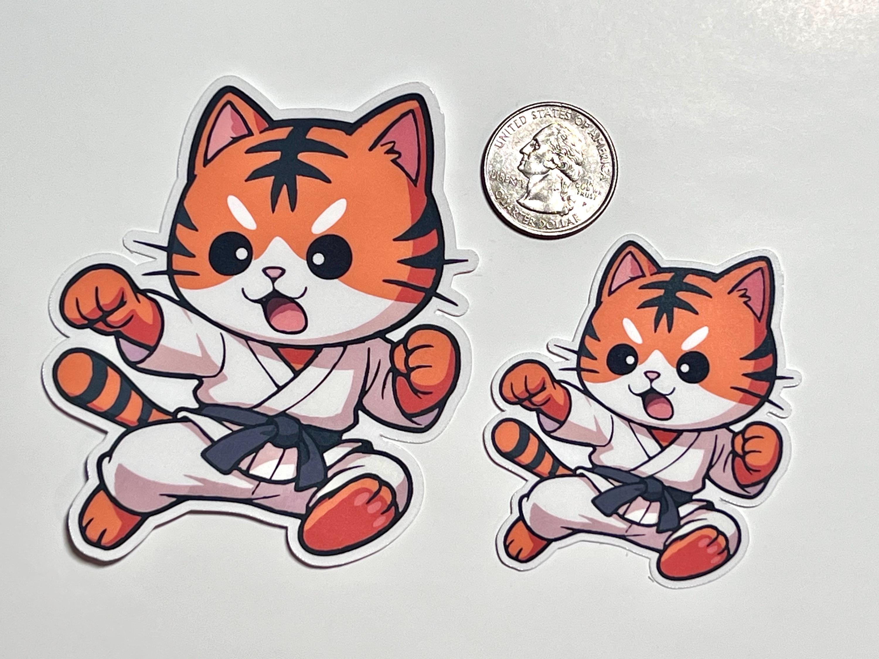 Karate Tiger Waterproof Sticker: Taekwondo Martial Arts - Etsy