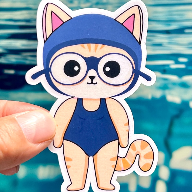 Swim Stickers - Etsy