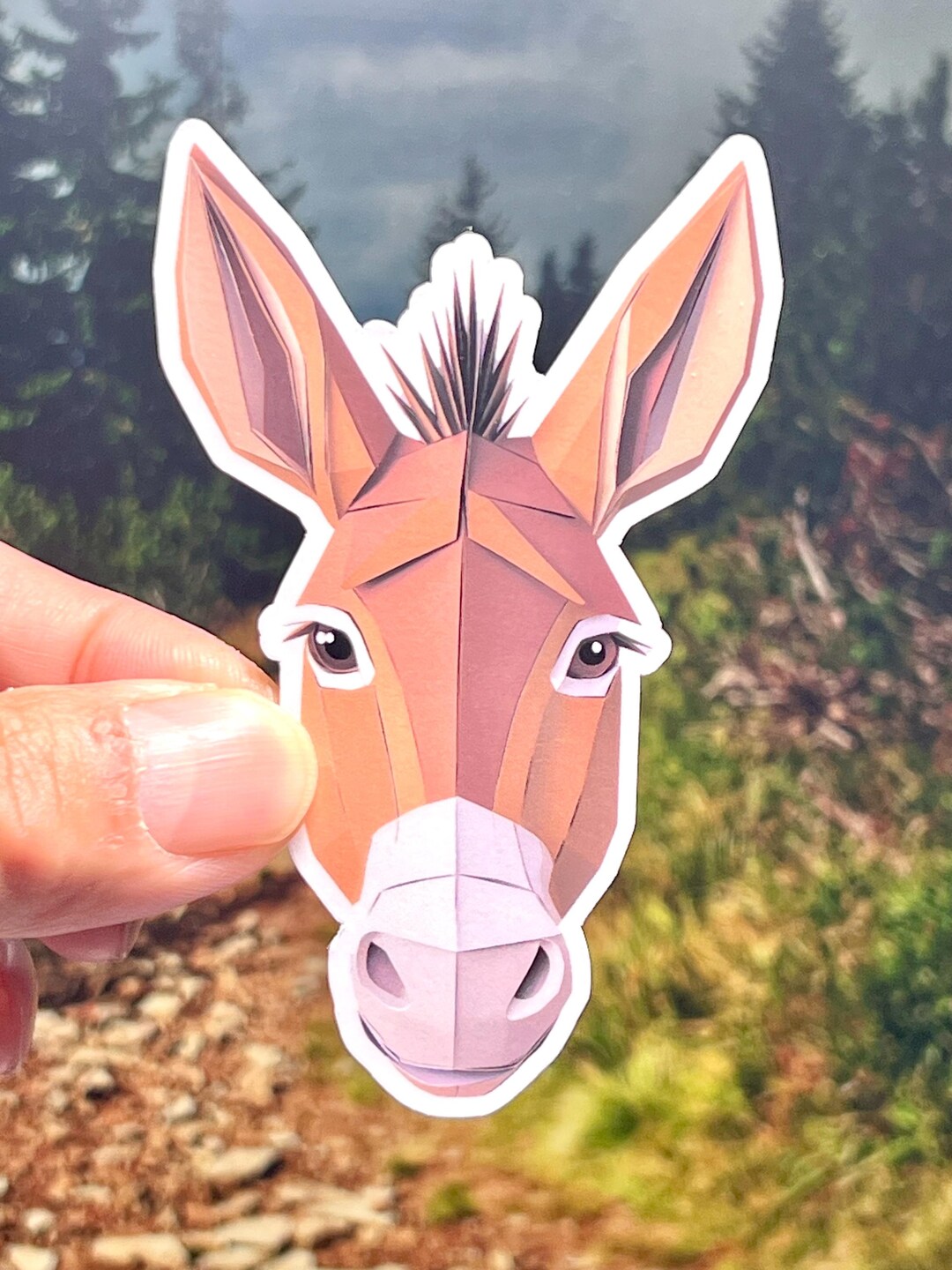 Donkey Sticker | Donkey Head Vinyl Sticker | Jack or Jenny | Water ...