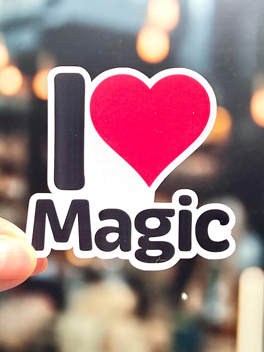 I Love Magic Sticker | I Heart Magic Vinyl Sticker | Water Bottle ...