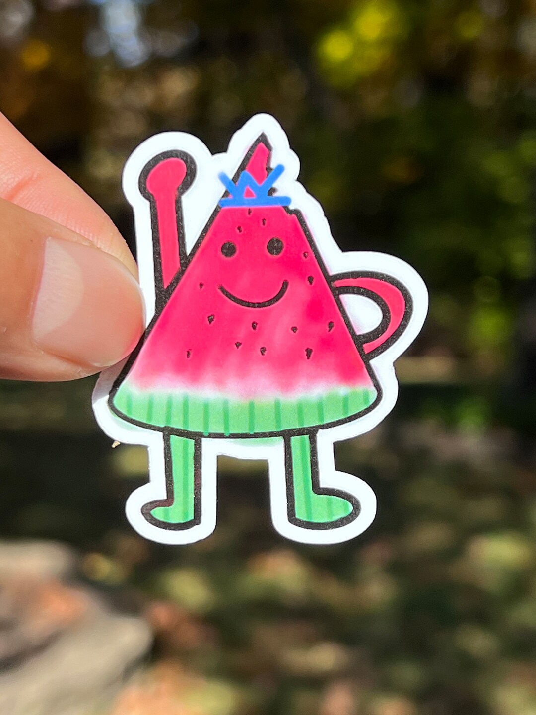 Ms. Princess Watermelon- Cute Watermelon- Waterproof Vinyl Sticker ...