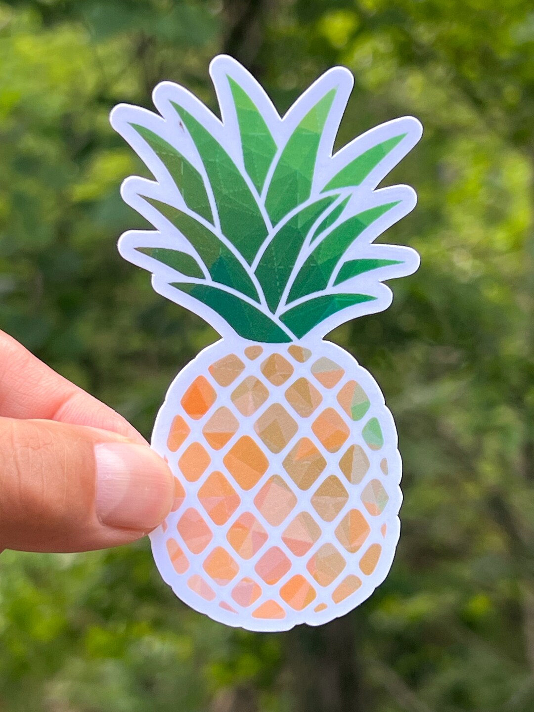 Colorful Pineapple Sticker | Tropical Pineapple Decal | Pineapple ...