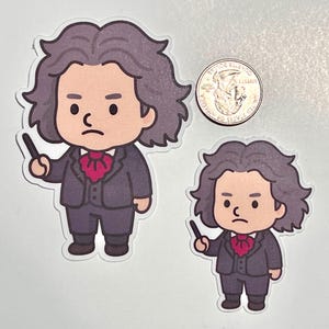 Beethoven Sticker: German Composer, Piano Music - Waterproof Vinyl ...