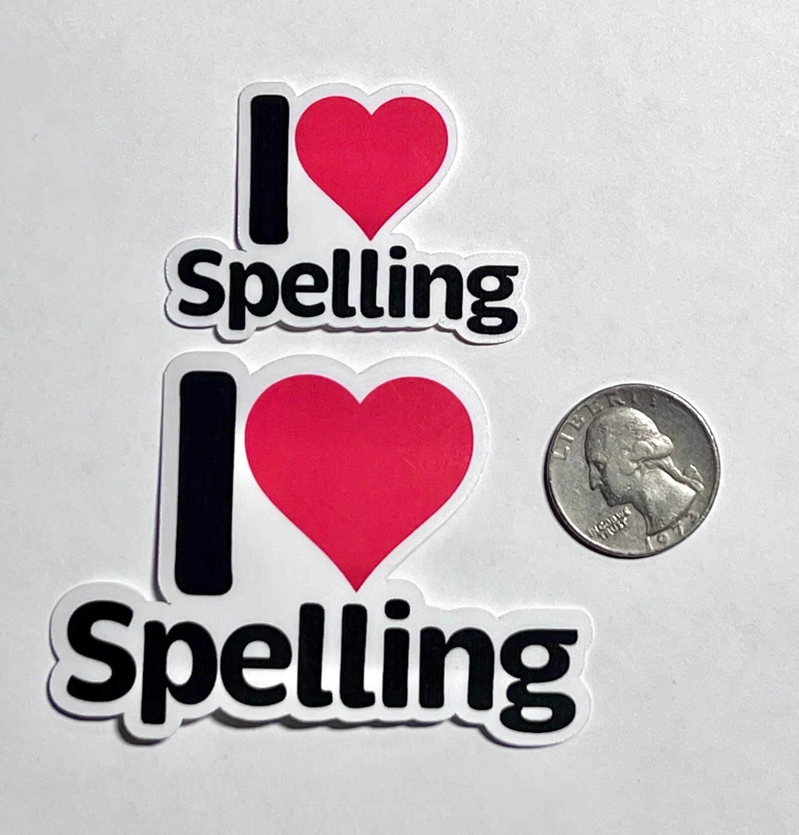 I Love Spelling Sticker I Heart Spelling Vinyl Sticker National ...