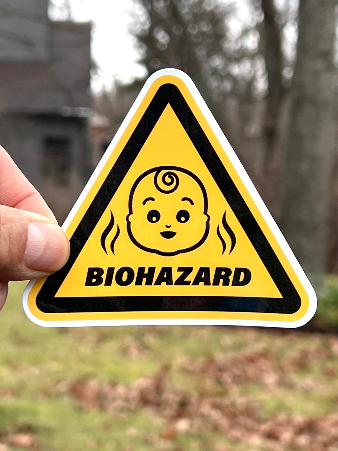 Baby Biohazard Sticker | Baby Poop Warning Sticker | Fun Sticker for ...