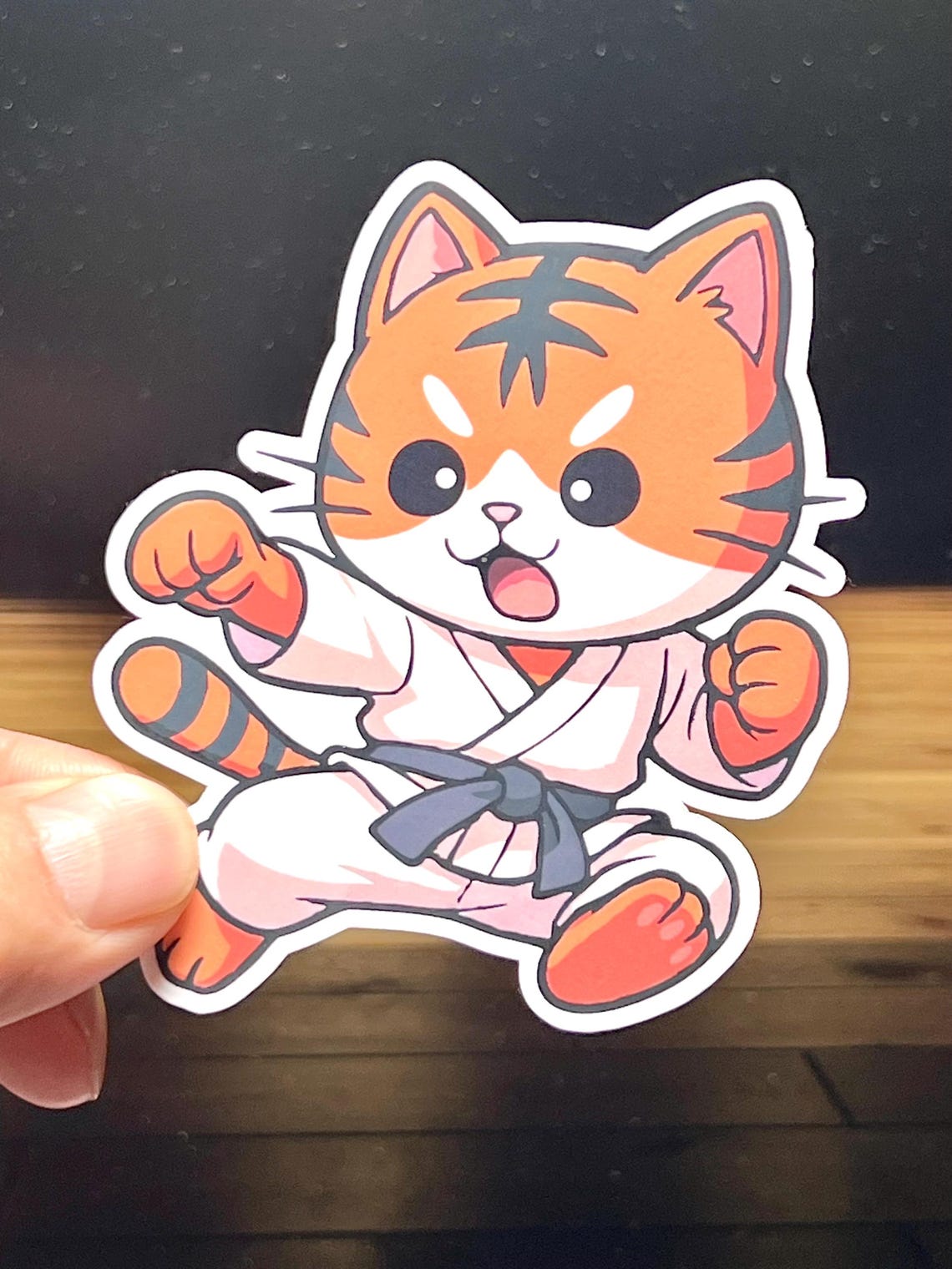 Karate Tiger Waterproof Sticker: Taekwondo Martial Arts - Etsy