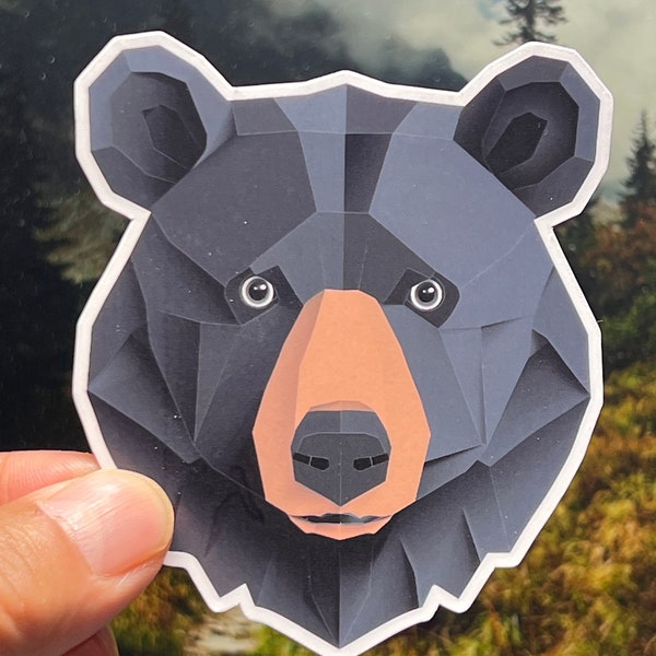 Black Bear Stickers - Etsy