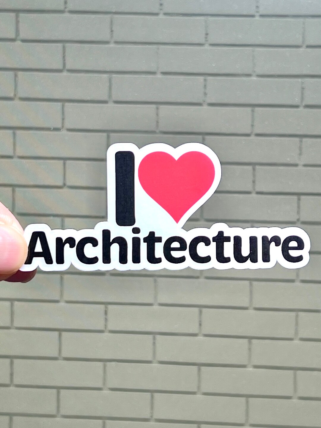 I Heart Architecture Vinyl Sticker: Architect Gift - Etsy
