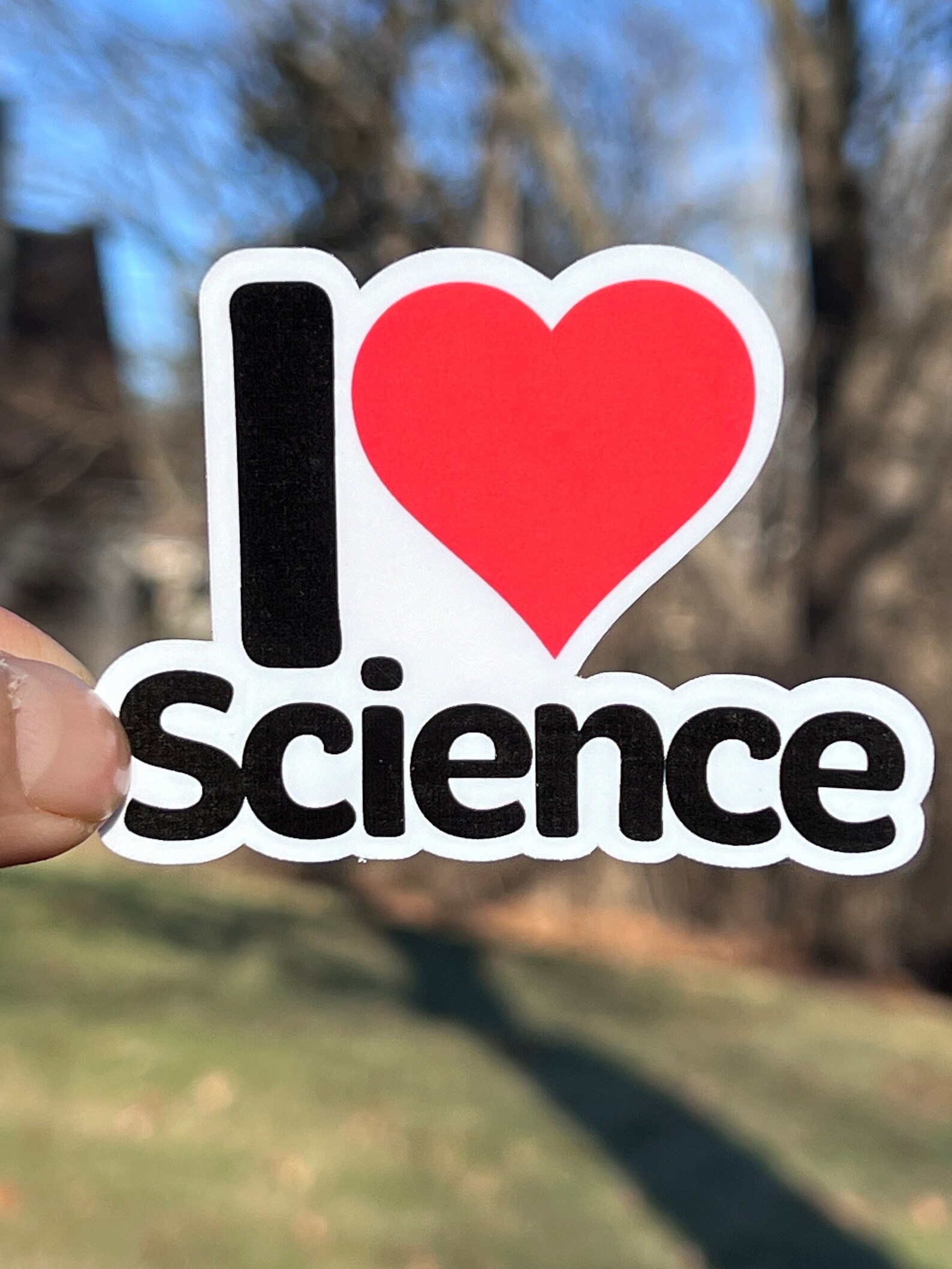 I Heart Science Waterproof Vinyl Sticker UV Car Decal and Science ...