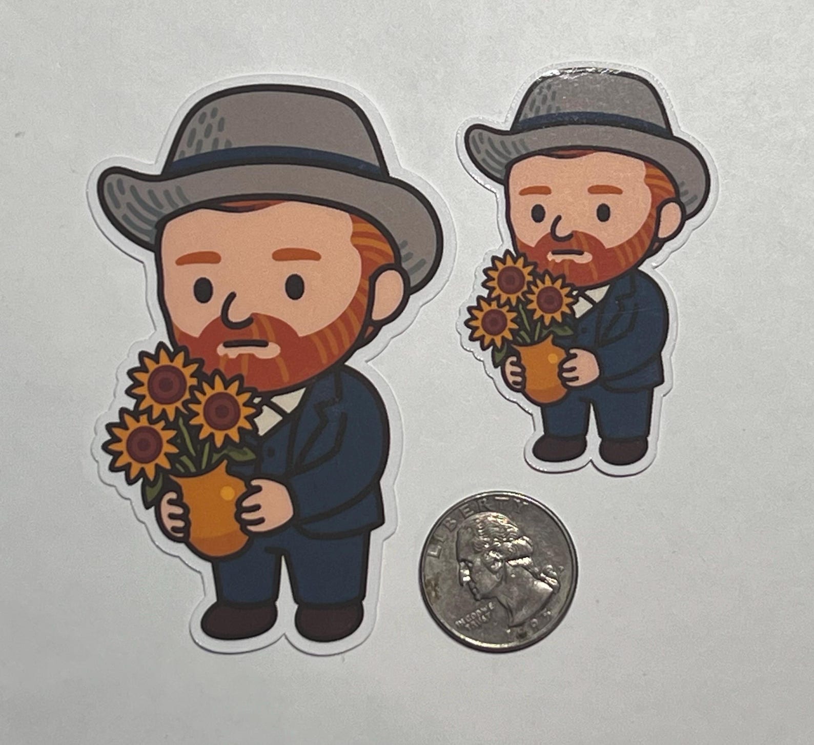 Vincent Van Gogh Waterproof Sticker: Sunflowers, Starry Night - Etsy
