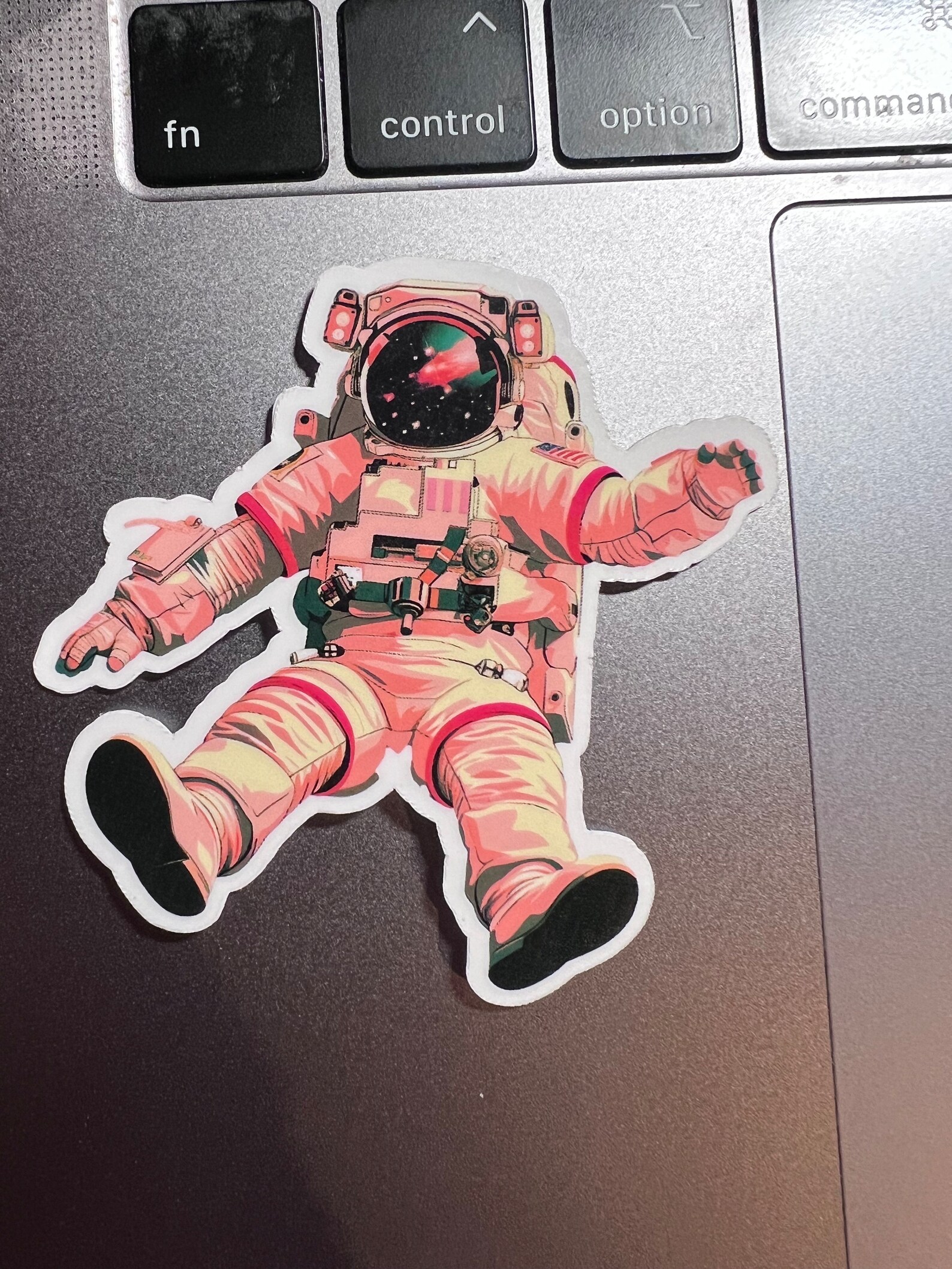 Floating Astronaut Sticker: Space Theme, Water Bottle & Laptop Sticker ...