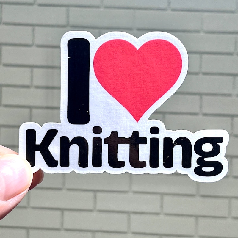 Knitting Vinyl Decal - Etsy