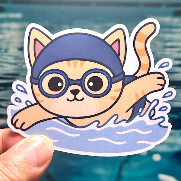 Swim Stickers - Etsy