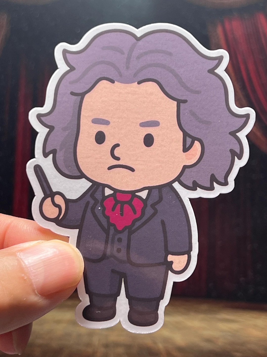 Ludwig Van Beethoven Sticker for Music Teacher Gifts Laptops Kindles ...