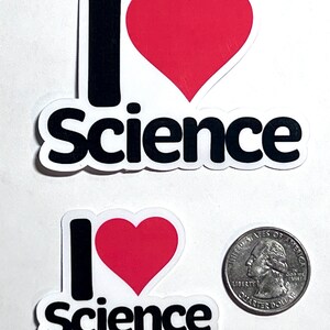 I Heart Science Waterproof Vinyl Sticker UV Car Decal and Science ...