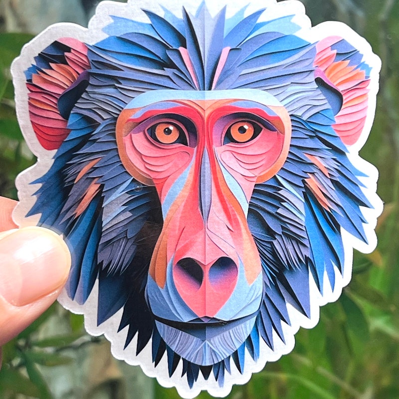 Baboon Vinyl Stickers - Etsy