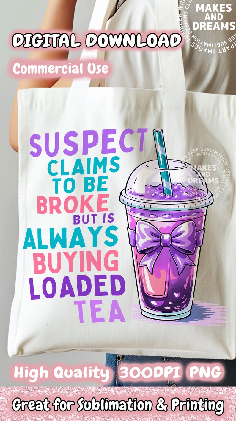 Loaded Tea Png Suspect Claims Sublimation Design Let's Get Loaded Png ...