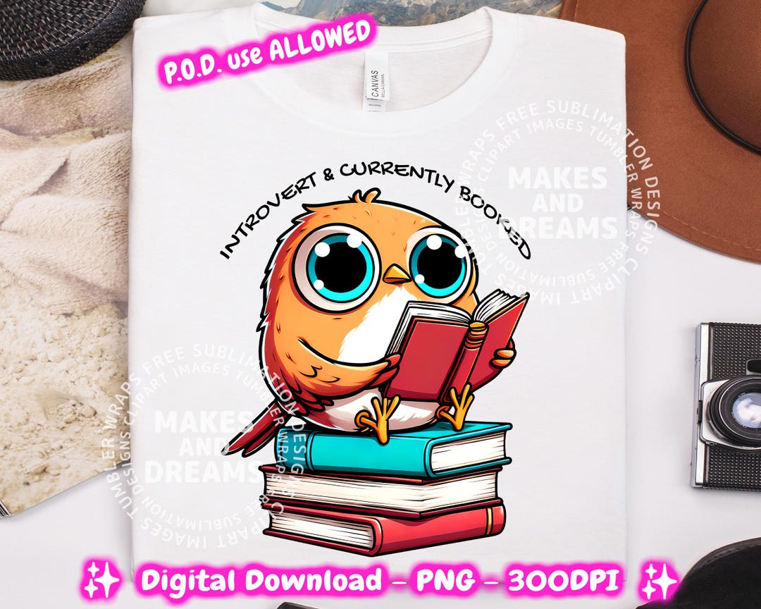 Introvert and Currently Booked PNG, Book Png, Reading Png, Digital ...