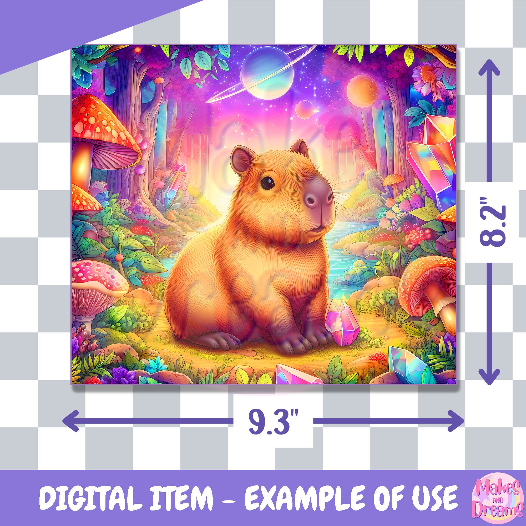 Capybara Tumbler Wrap Capybara Sublimation Png Cute Capybara Tumbler ...