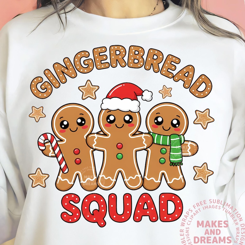 Gingerbread Squad Design - Etsy