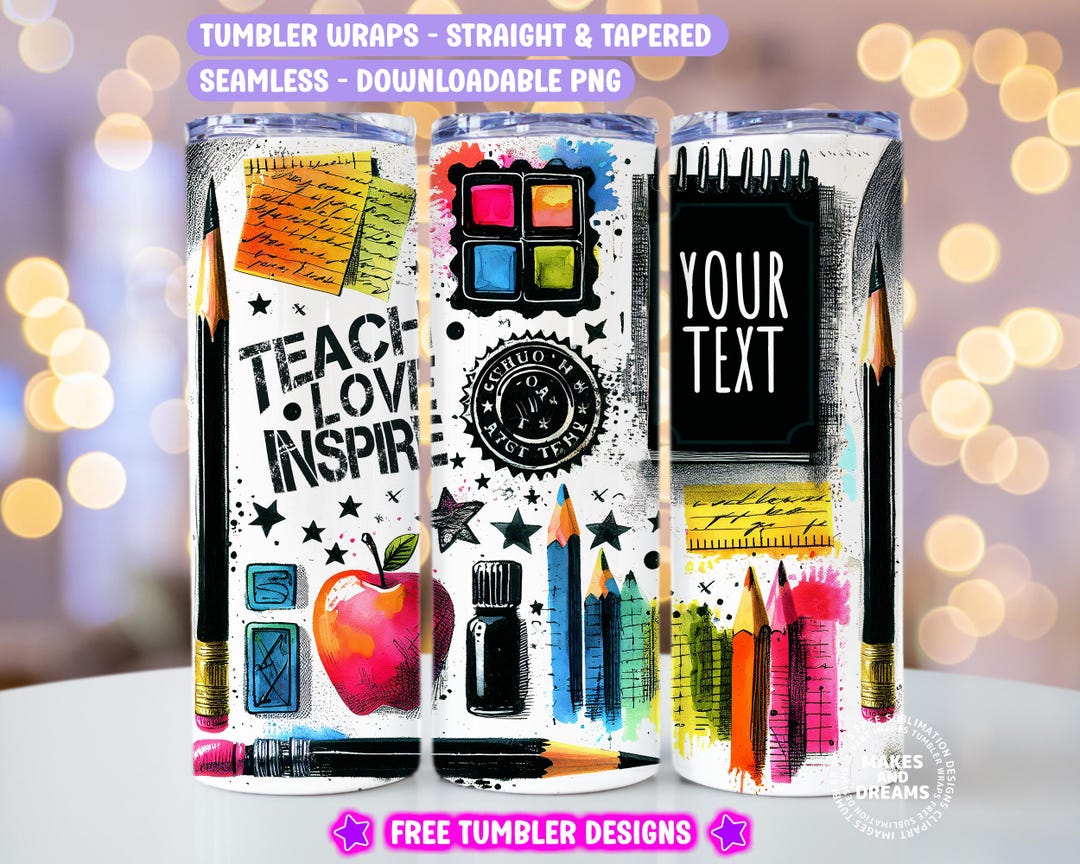 Teacher Tumbler Wrap Personalized Teacher Png Male Teacher Tumbler ...
