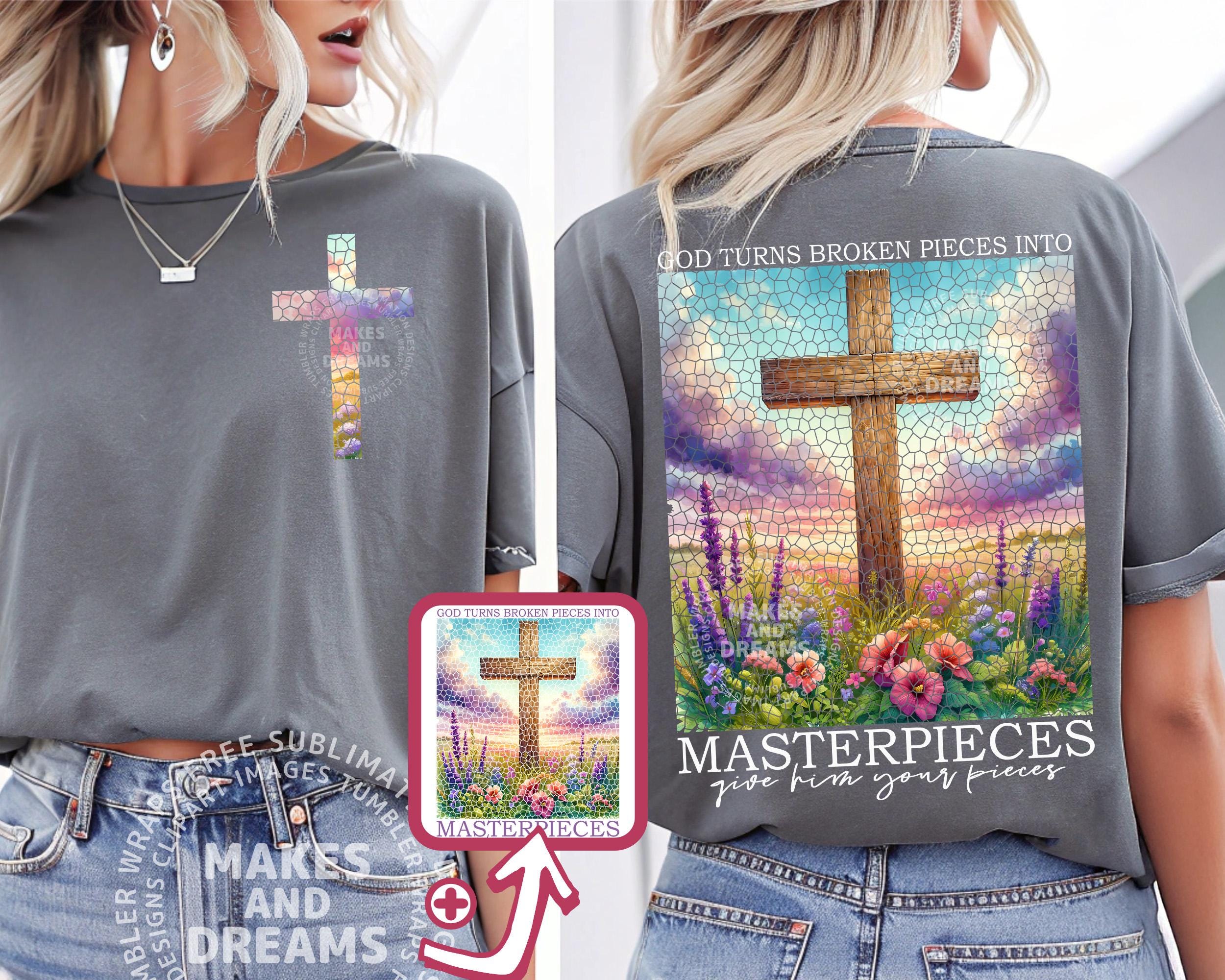 God's Masterpiece PNG God Turns Broken Pieces Into Masterpieces PNG ...