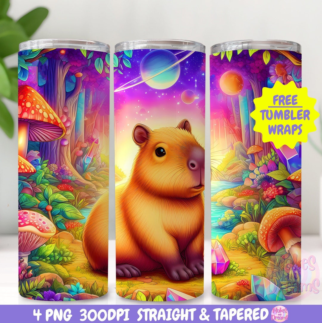 Capybara Tumbler Wrap Capybara Sublimation Png Cute Capybara Tumbler ...