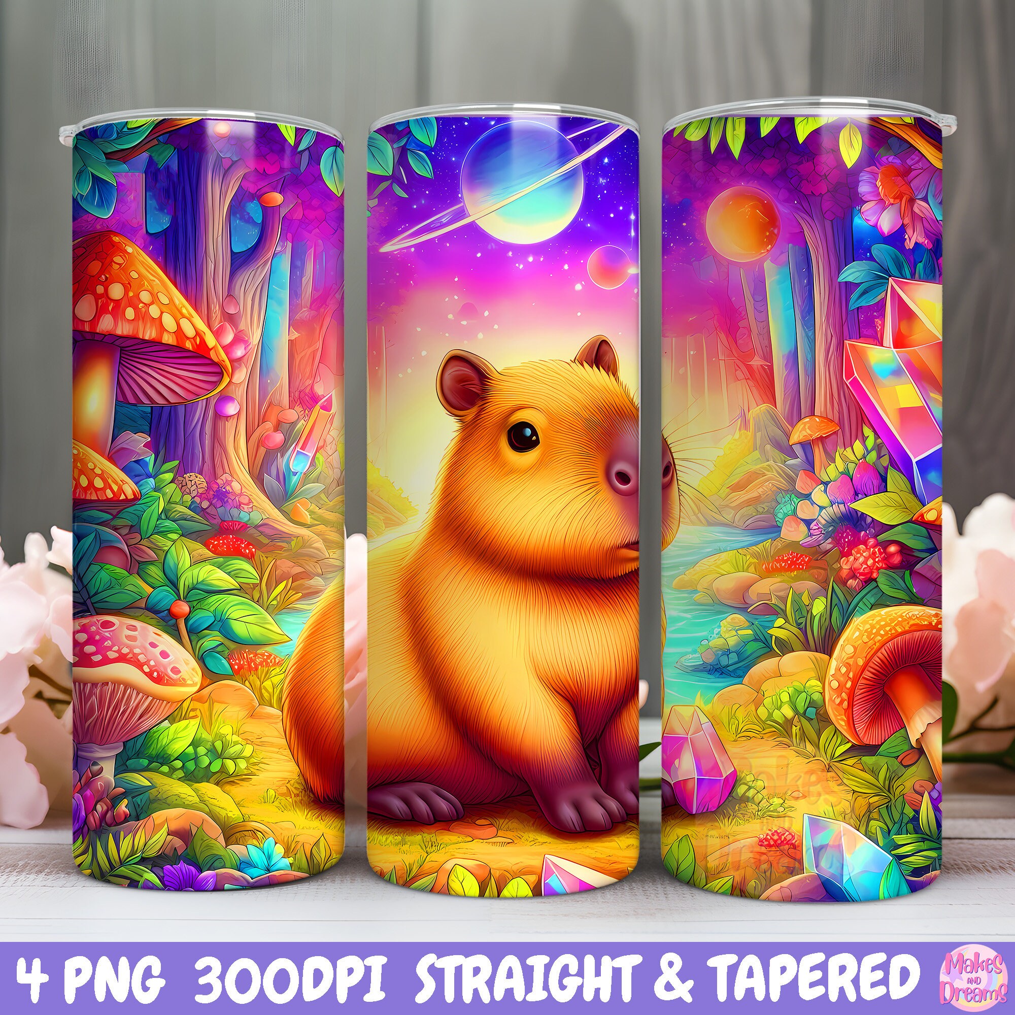 Capybara Tumbler Wrap Capybara Sublimation Png Cute Capybara Tumbler ...