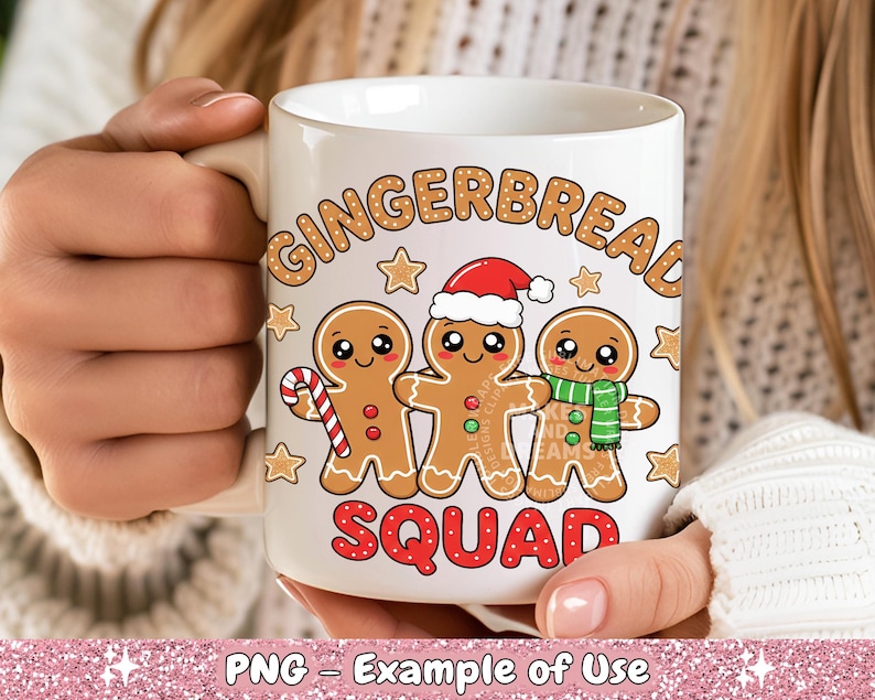Gingerbread Squad Png Sublimation Design Christmas Shirt Design Baking ...