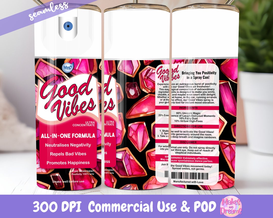 Positive Tumbler Affirmation Tumbler Wrap Crystal Tumbler Wrap 20oz ...