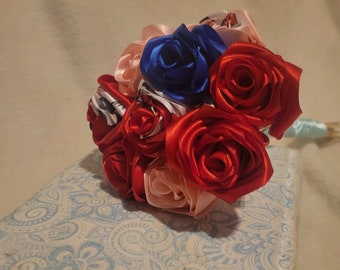 Ribbon Rose Bouquet | Etsy