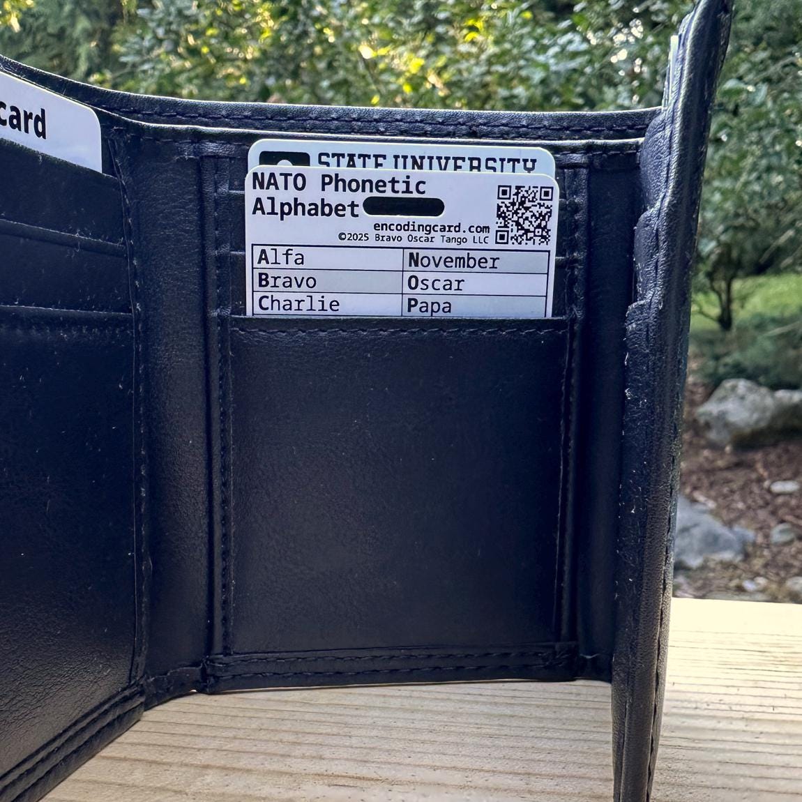 NATO Phonetic Alphabet Plastic Wallet Card - Etsy