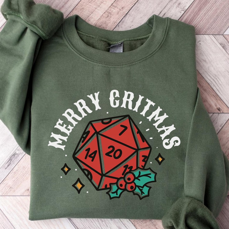 Dnd Ugly Xmas Sweater - Etsy