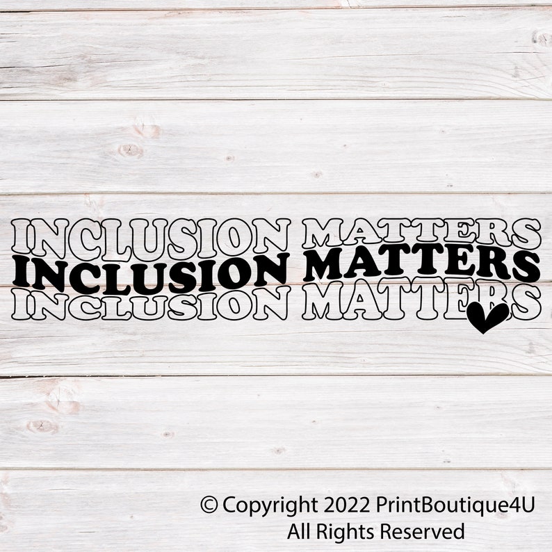 Inclusion Matters SVG PNG PDF Inclusion Svg Autism Awareness - Etsy