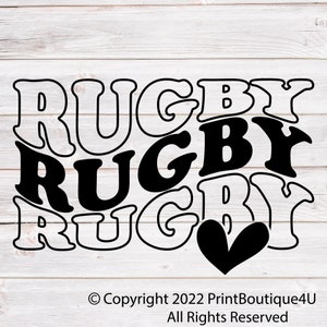 Rugby SVG File Instant Download, Rugby Cut File for Cricut, Rugby Life ...