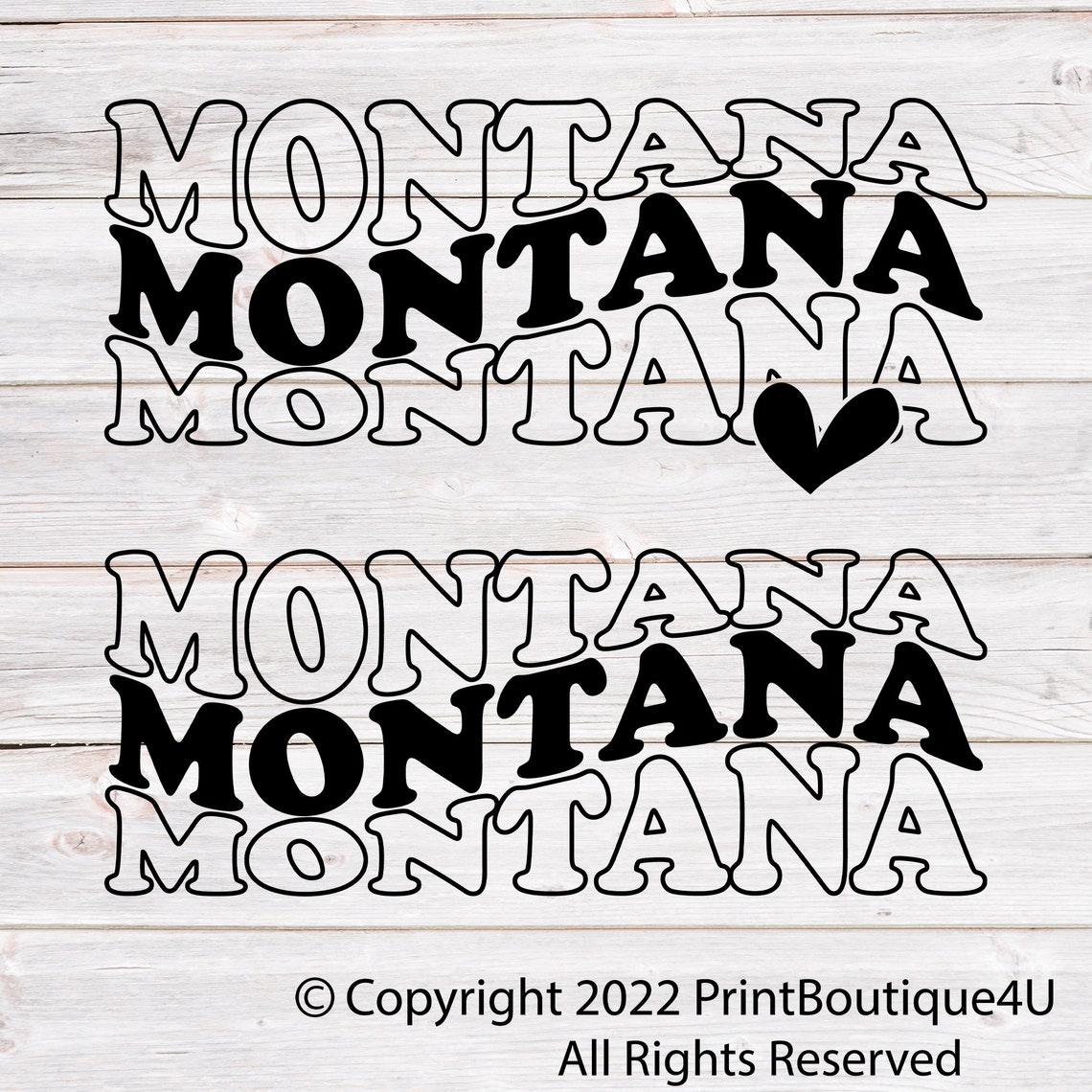 Montana SVG PNG PDF Love Montana Svg Montana Shirt Svg - Etsy