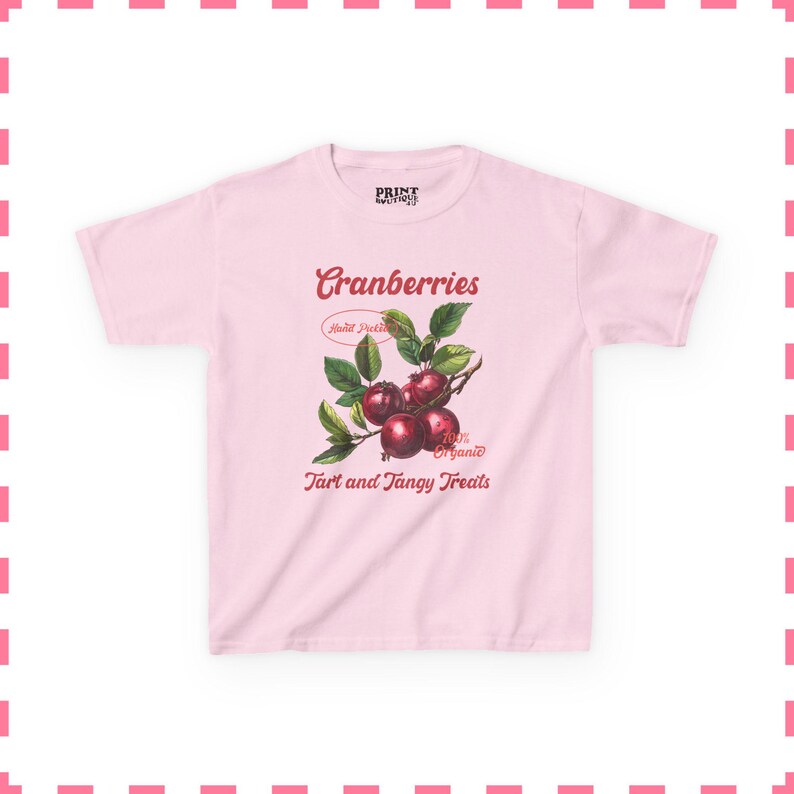 Cranberries Fruit Baby Tee, Vintage Fruit Label Tee, 90s Aesthetic ...