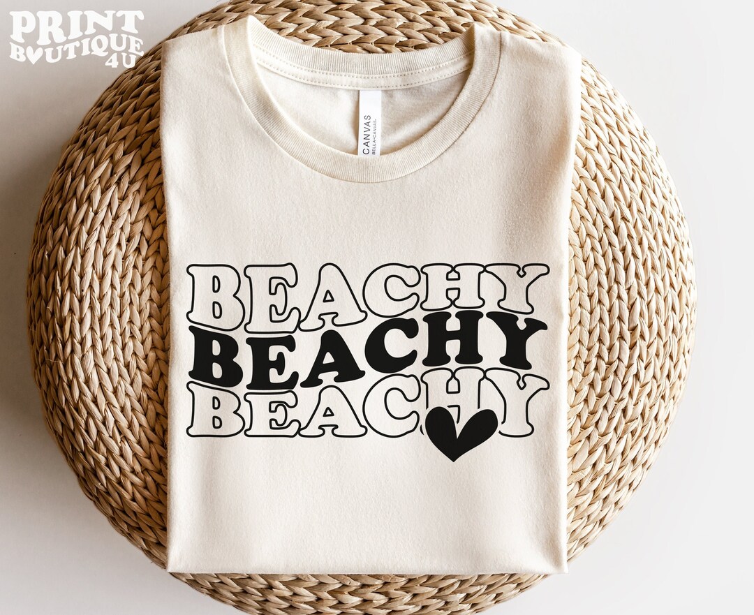 Beachy SVG File Instant Download, Beachy Cut File for Cricut, Beach ...